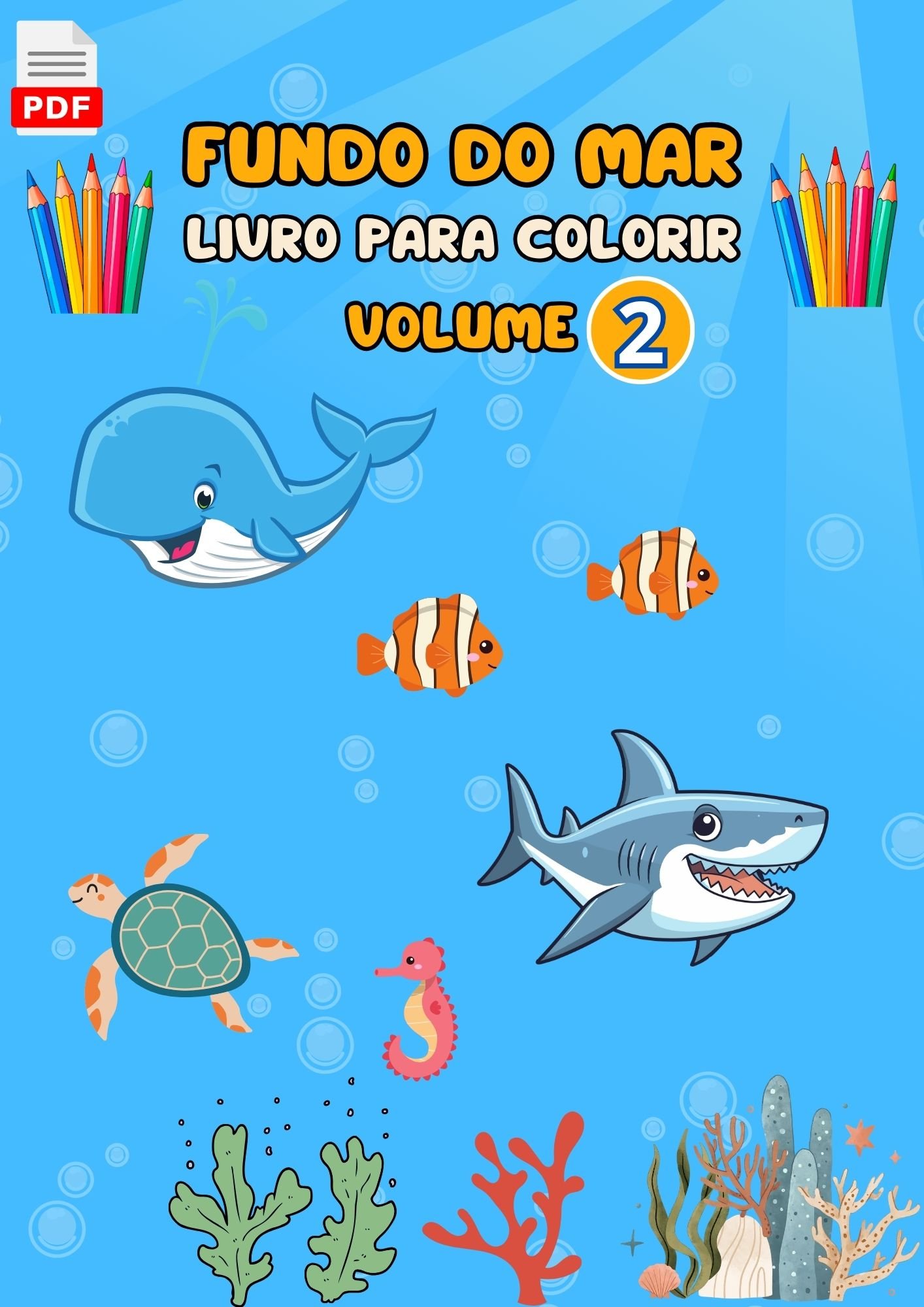 Livro para colorir Fundo do Mar Vol. 1 – LIPE & LICE